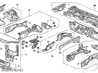 Honda PRELUDE 1998 (W) 2DR TYPESH (KA) parts lists and schematics
