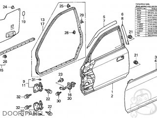 Honda PRELUDE 1998 (W) 2DR TYPESH (KA) parts lists and schematics