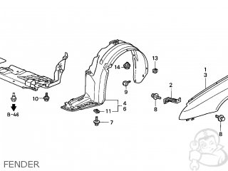 Honda PRELUDE 1998 (W) 2DR TYPESH (KA) parts lists and schematics
