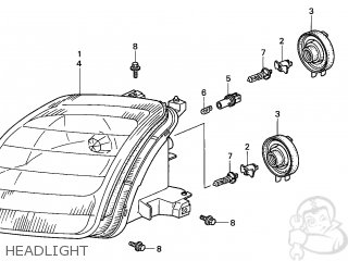 Honda PRELUDE 1998 (W) 2DR TYPESH (KA) parts lists and schematics