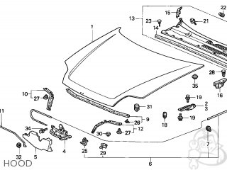 Honda PRELUDE 1998 (W) 2DR TYPESH (KA) parts lists and schematics