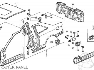Honda PRELUDE 1998 (W) 2DR TYPESH (KA) parts lists and schematics