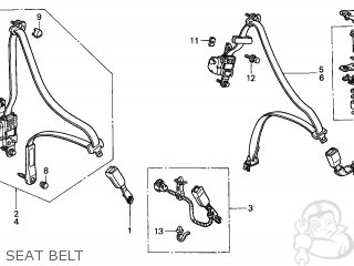Honda PRELUDE 1998 (W) 2DR TYPESH (KA) parts lists and schematics