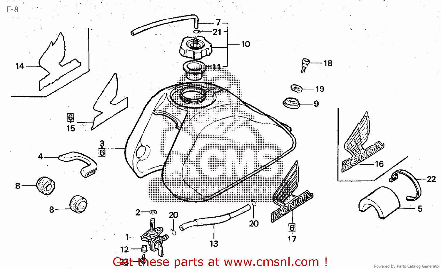 Honda QR50 1982 (C) JAPAN AE01-100 parts lists and schematics