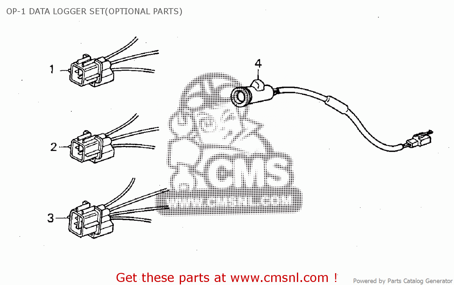 Honda RS250 2003 HRC DATALOGGER parts lists and schematics