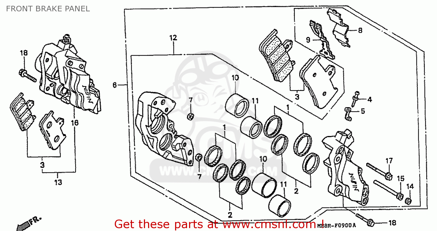 Honda RVF400RR *Rr-II NC35 JAPANESE DOMESTIC FRONT BRAKE PANEL - buy ...
