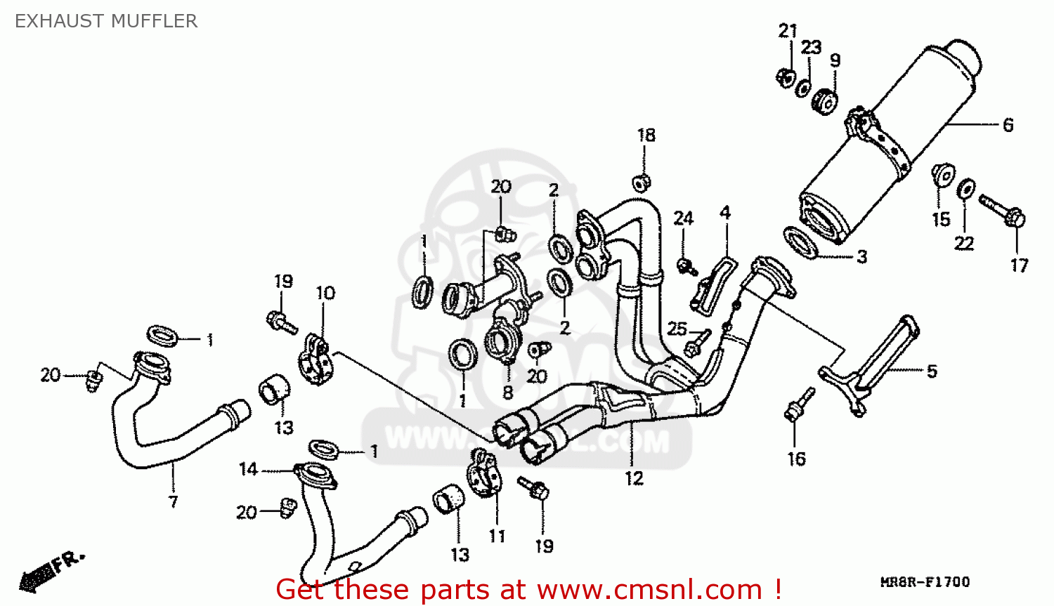 Honda RVF400RT *Rt-II NC35 JAPANESE DOMESTIC EXHAUST MUFFLER - buy ...