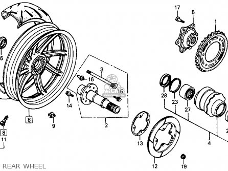 Honda RVF750R RC45 1994 (R) USA parts lists and schematics