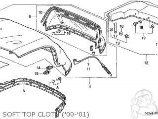 Honda S2000 2000 (Y) 2DR S2000 (KA) parts lists and schematics