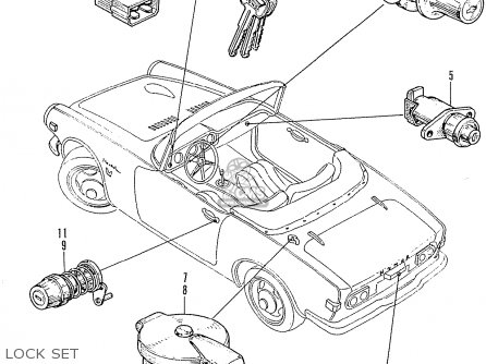Honda S800 CONVERTIBLE (KE KF KG KT KB KU KP KD KA KC KO) parts lists ...