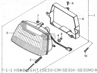 Honda SE50 ELITE 1987 (H) parts lists and schematics