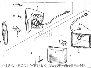 Honda SE50 ELITE 1987 (H) parts lists and schematics