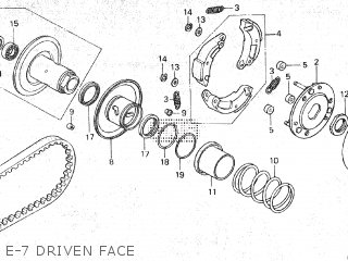 Honda SE50 ELITE 1988 (J) parts lists and schematics