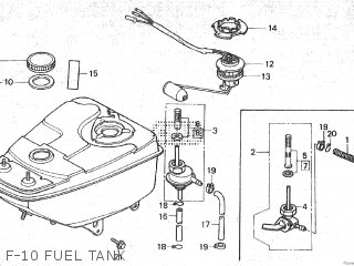 Honda SE50 ELITE 1988 (J) parts lists and schematics