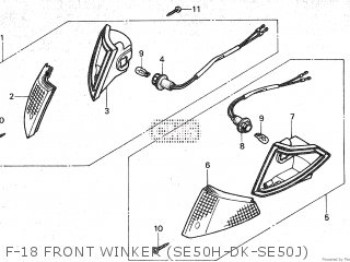 Honda SE50 ELITE 1988 (J) parts lists and schematics