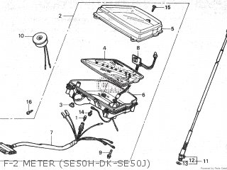 Honda SE50 ELITE 1988 (J) parts lists and schematics