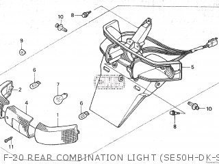 Honda SE50 ELITE 1988 (J) parts lists and schematics