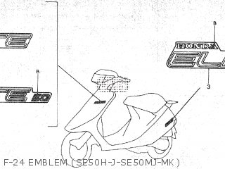 Honda SE50 ELITE 1988 (J) parts lists and schematics