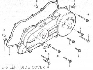 Honda SE50 ELITE 1989 (K) parts lists and schematics