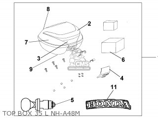 Honda SH125 2005 (5) ENGLAND / TYPE 2 MPH parts lists and schematics