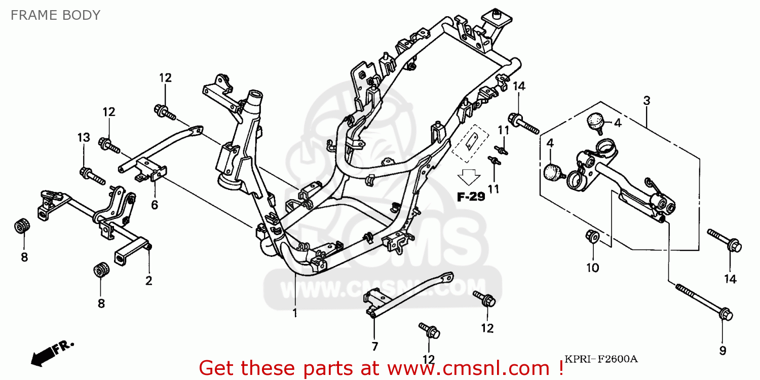 Honda SH150 2004 (4) EUROPEAN DIRECT SALES FRAME BODY - buy FRAME BODY ...