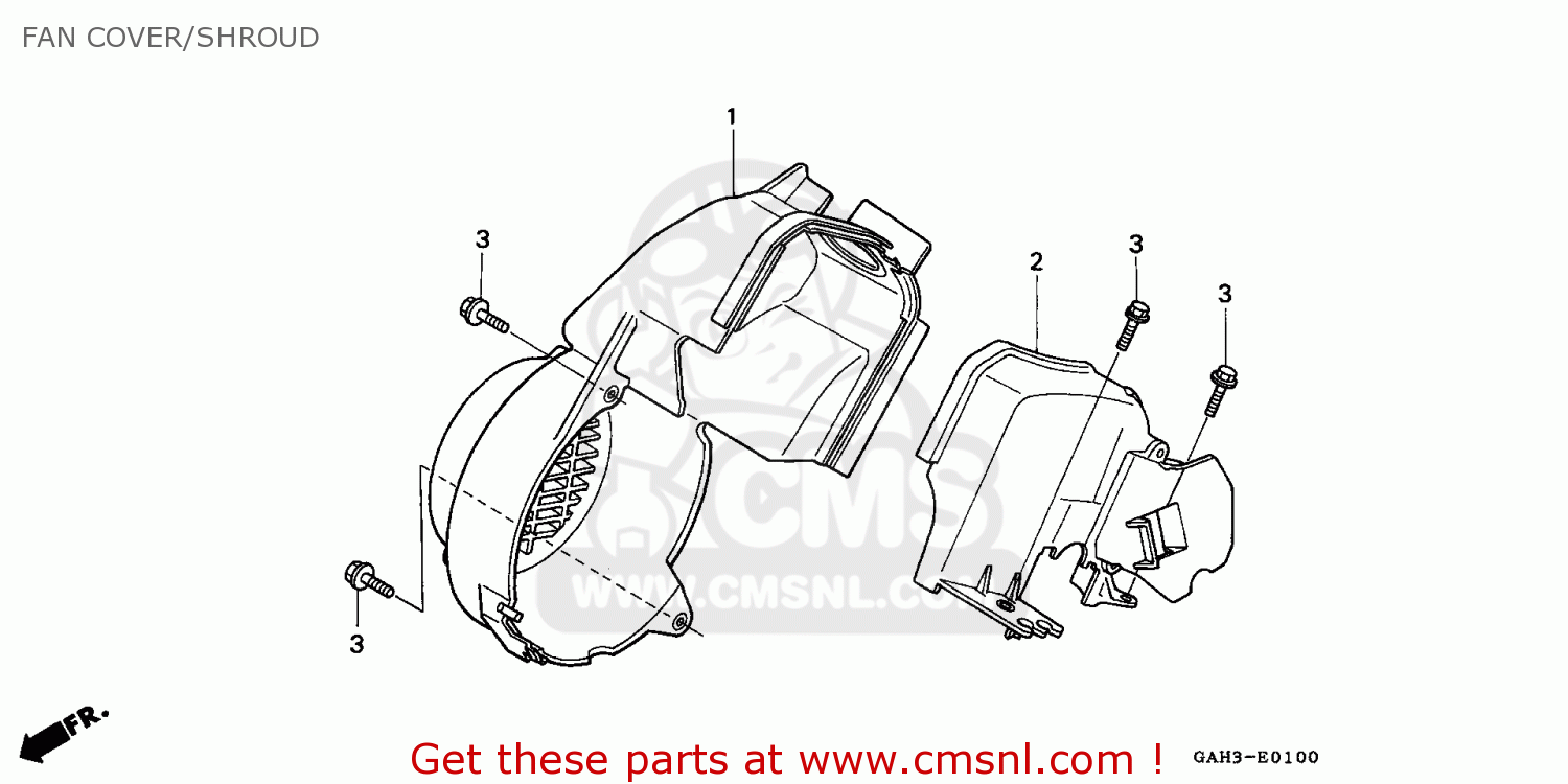 Honda SK50M DIO 1997 (V) CANADA FAN COVER/SHROUD - buy FAN COVER/SHROUD ...