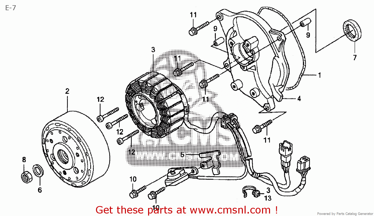 Honda SKX50 2001 (1) SMART DIO-SMART DIO DX (JAPAN) AF56-100 AF57-100 E-7 - buy E-7 spares online