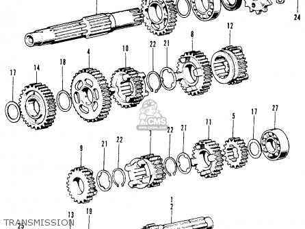 Honda SL100 MOTOSPORT 1971 K1 USA parts lists and schematics
