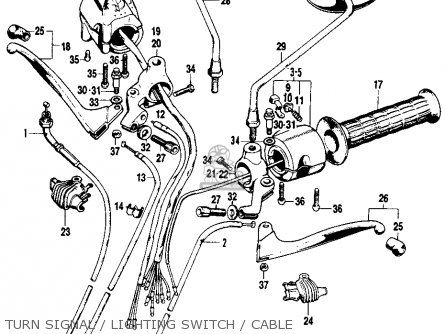 Honda SL100 MOTOSPORT 1971 K1 USA parts lists and schematics