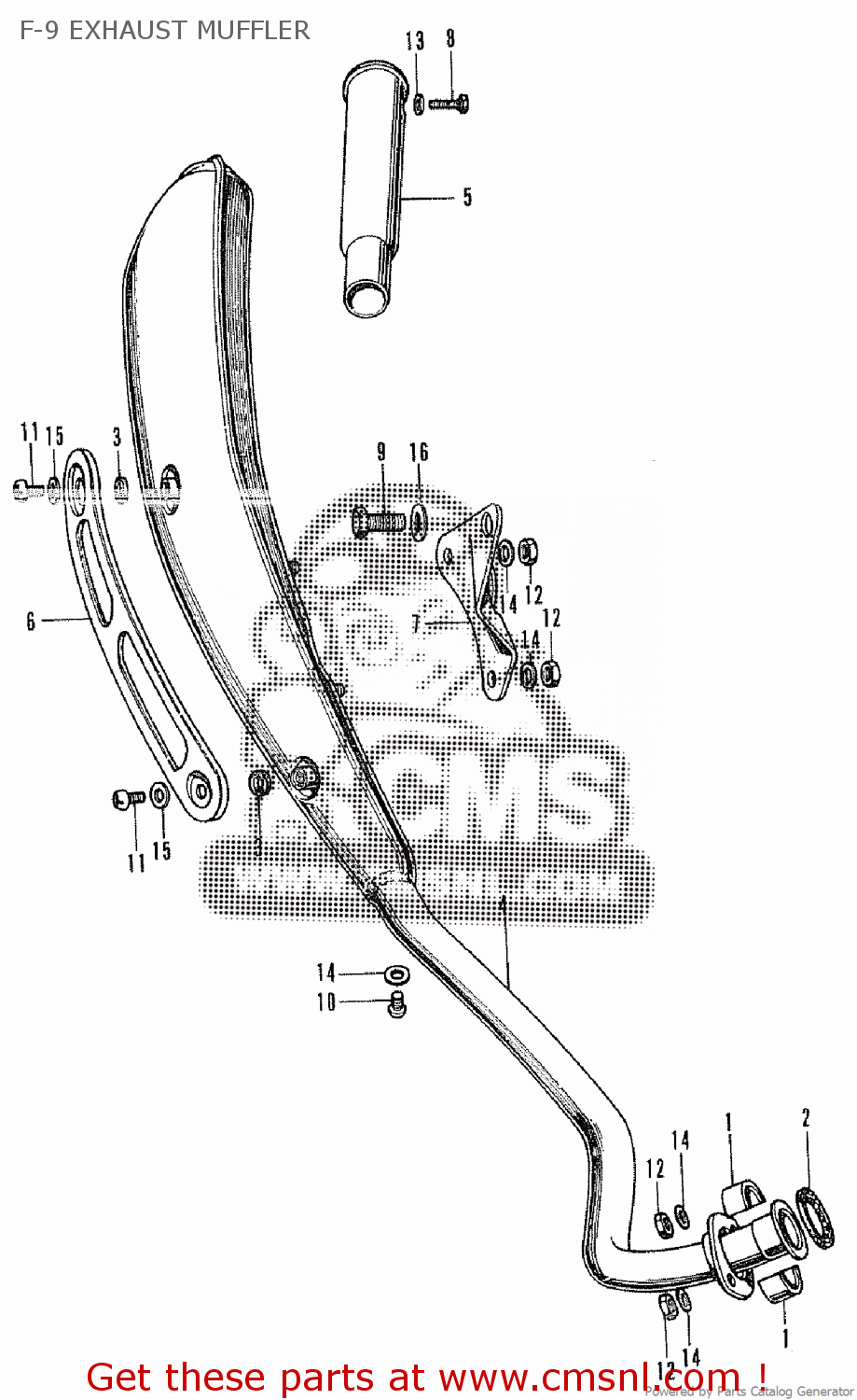 Honda SL70 U.S.A F-9 EXHAUST MUFFLER - buy F-9 EXHAUST MUFFLER spares ...