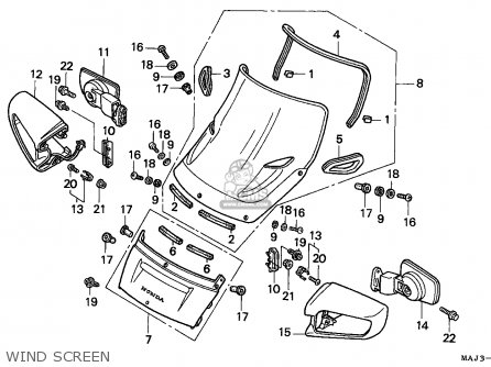 Honda Honda ST1100 1998 (W) AUSTRALIA parts lists and schematics