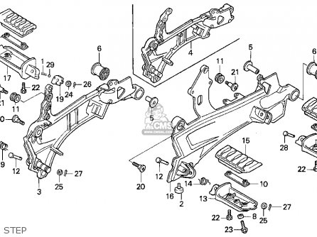 Honda Honda ST1100 1998 (W) USA CALIFORNIA parts lists and schematics