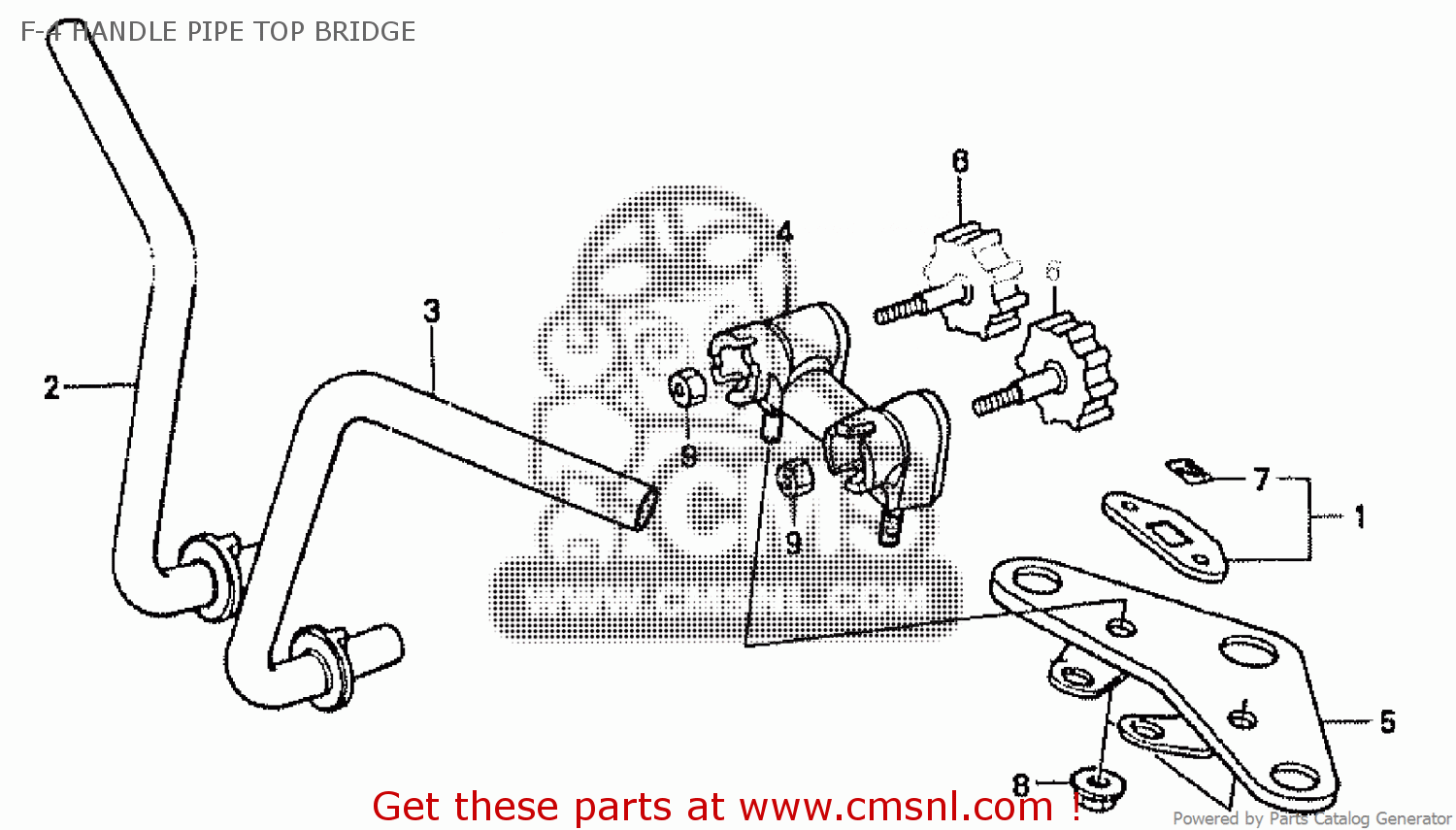 Honda ST50 1996 (T) GERMANY F-4 HANDLE PIPE TOP BRIDGE - buy F-4 HANDLE ...