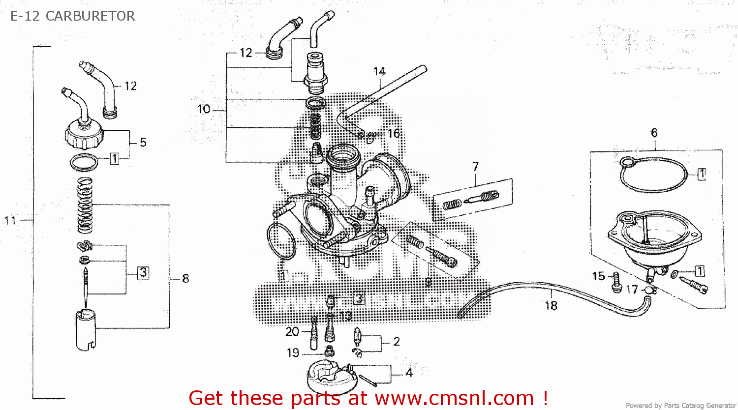 Honda Honda TH110 1991 (M) MALAYSIA parts lists and schematics