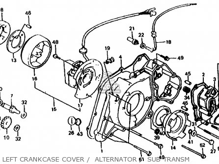 Honda TRX125 FOURTRAX 125 1985 (F) USA parts lists and schematics