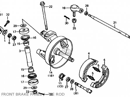 Honda TRX125 FOURTRAX 125 1986 (G) USA parts lists and schematics