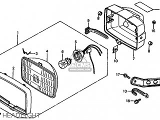 Honda TRX125 FOURTRAX 125 1986 (G) USA parts lists and schematics