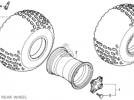 Honda TRX125 FOURTRAX 125 1987 (H) USA parts lists and schematics