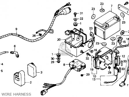 Honda TRX125 FOURTRAX 125 1988 (J) USA parts lists and schematics