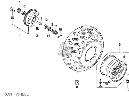 Honda TRX200D 1996 (T) USA parts lists and schematics