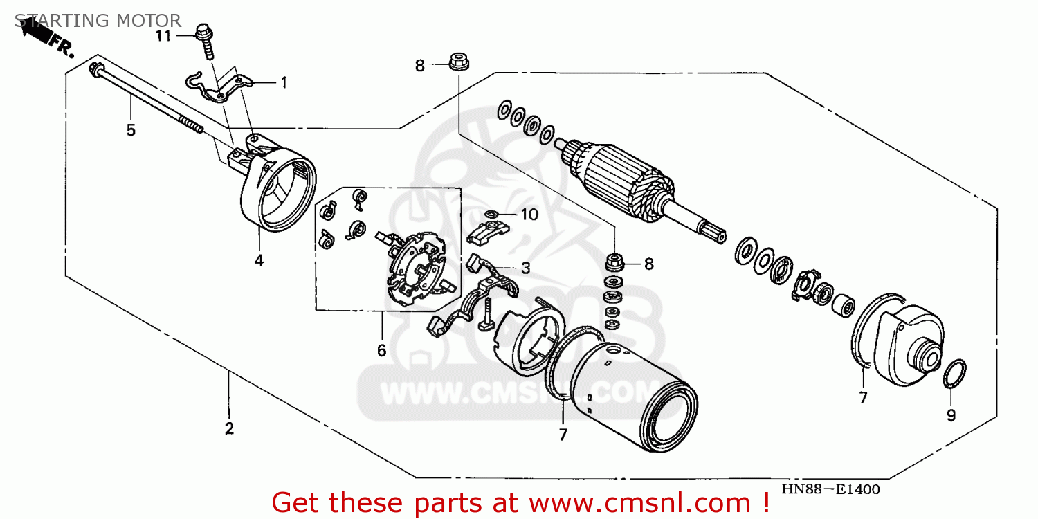 Honda TRX680FA 2009 (9) AUSTRALIA STARTING MOTOR - buy STARTING MOTOR ...