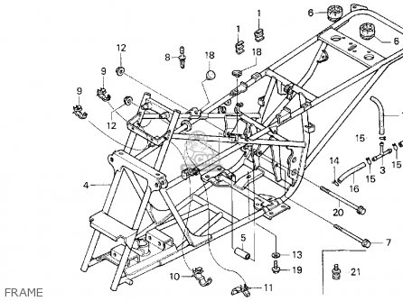 Honda TRX90 FOURTRAX 90 1995 (S) USA parts lists and schematics