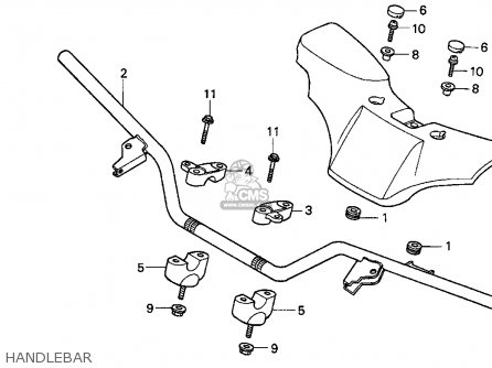 Honda TRX90 FOURTRAX 90 1996 (T) USA parts lists and schematics
