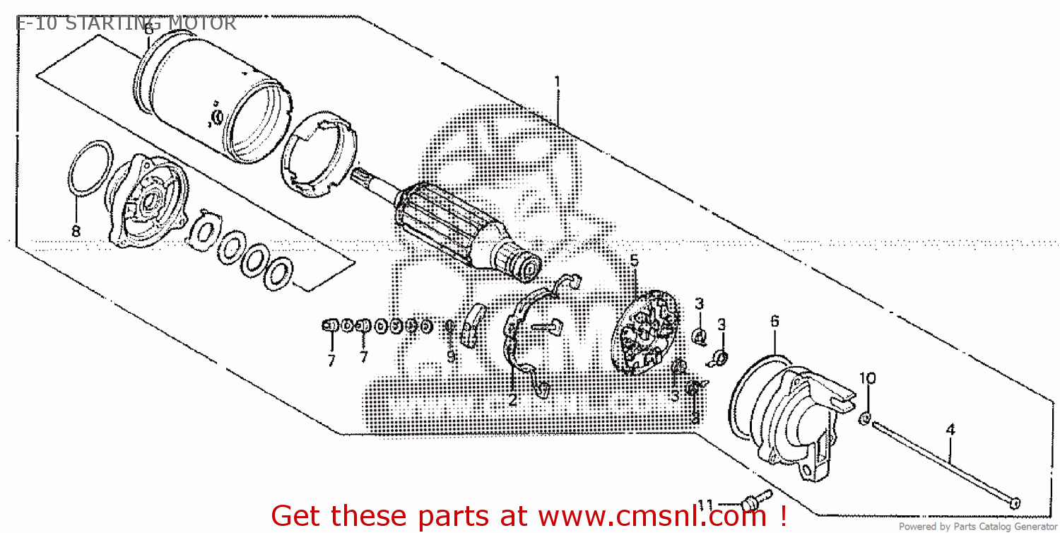 Honda VF1100C MAGNA 1985 (F) E-10 STARTING MOTOR - buy E-10 STARTING ...