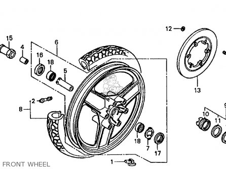 Honda VF500F INTERCEPTOR 1986 (G) USA CALIFORNIA parts lists and schematics