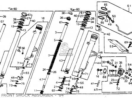 Honda VF700F INTERCEPTOR 1984 (E) USA CALIFORNIA parts lists and schematics