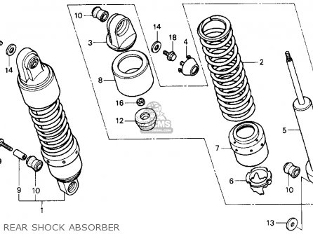 Honda VF750C MAGNA 1988 (J) USA CALIFORNIA parts lists and schematics