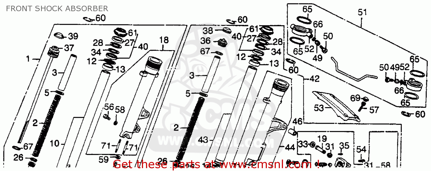 Honda VF750F INTERCEPTOR 1983 (D) USA parts lists and schematics