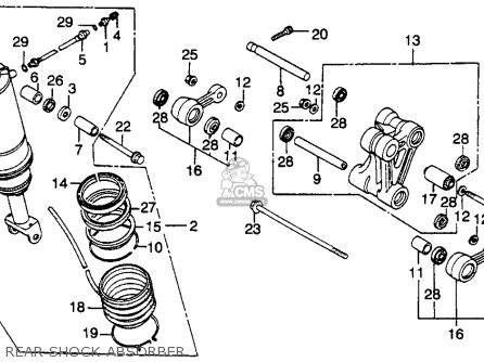 Honda VF750F INTERCEPTOR 1983 (D) USA parts lists and schematics