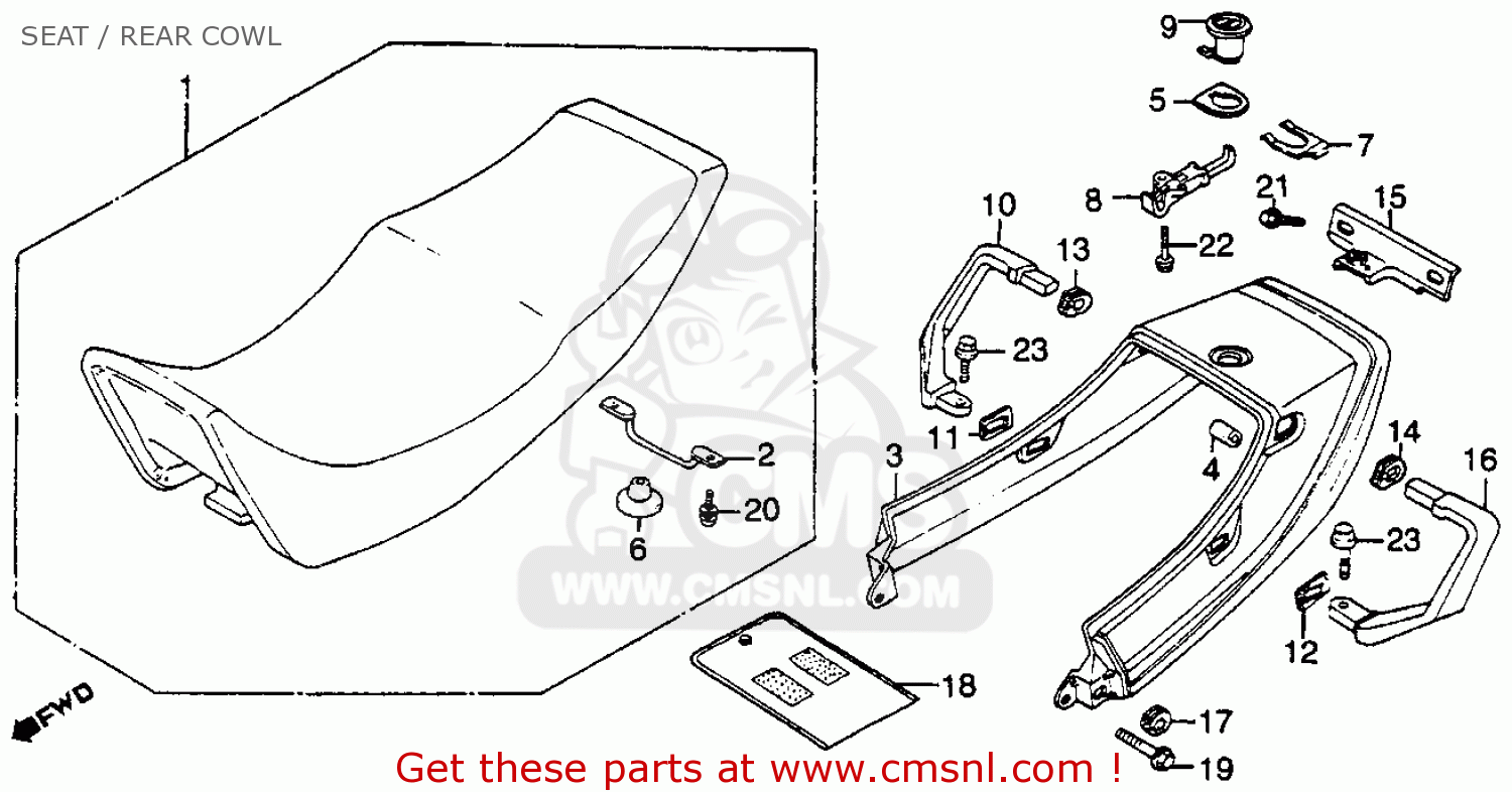 Honda VF750F INTERCEPTOR 1983 (D) USA parts lists and schematics